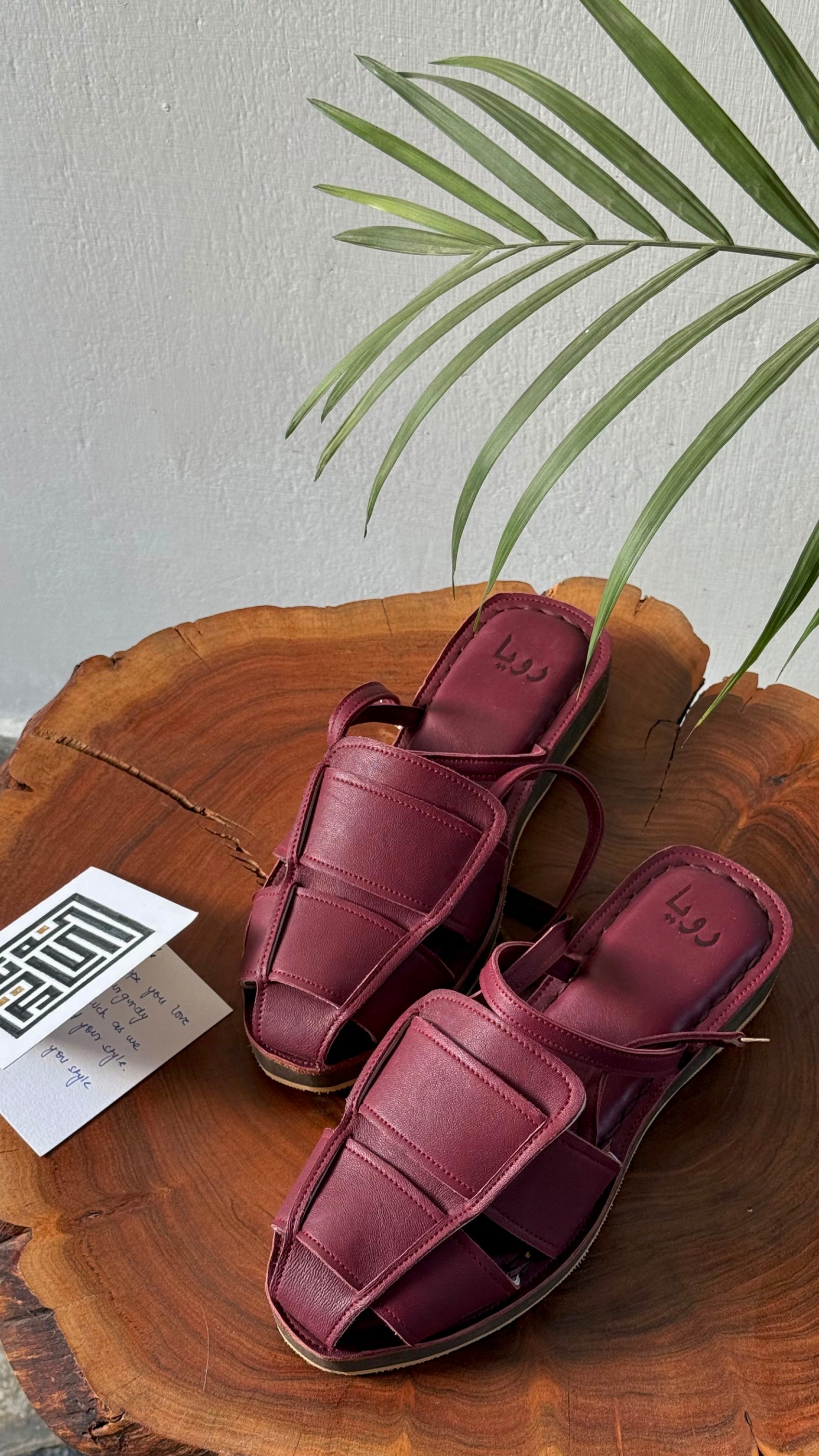 Burgundy - Musafir Slides – Roya